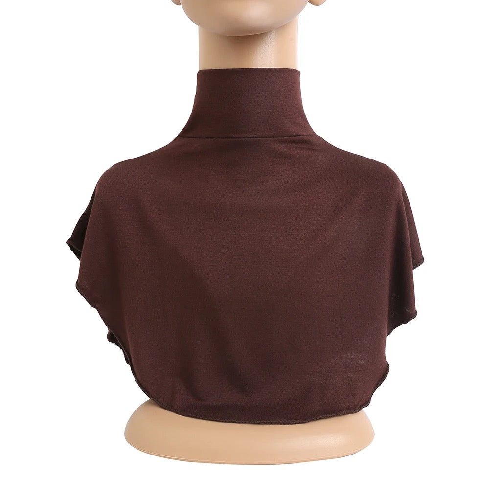 Modest Neck Cover - Dark Brown – Hijab Heaven Co