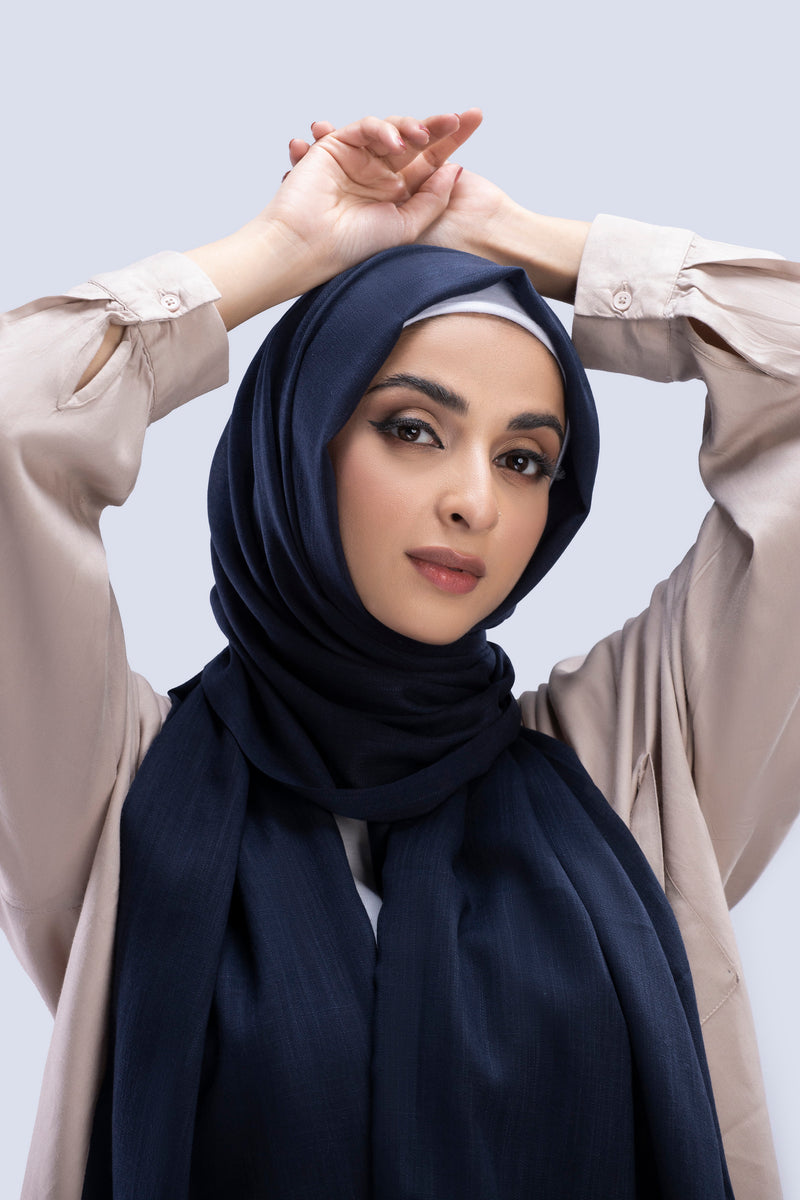 Turkish Viscose - Navy Blue – Hijab Heaven Co